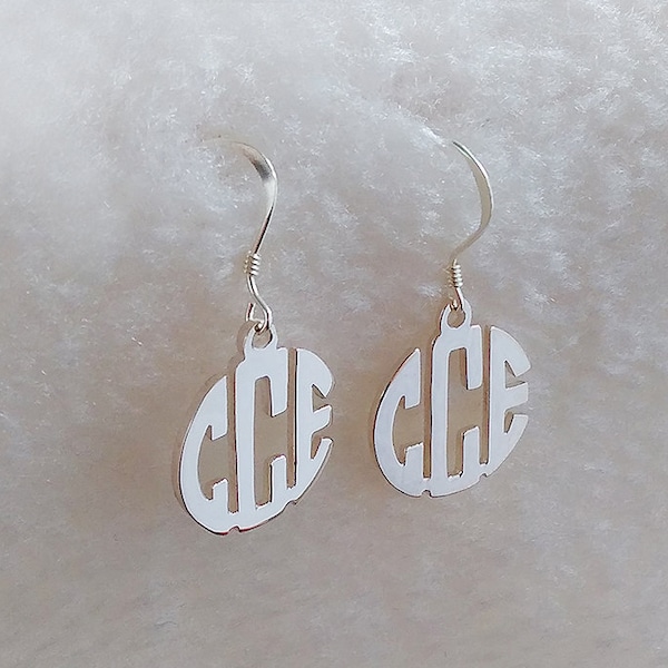 Monogram Earrings - Etsy