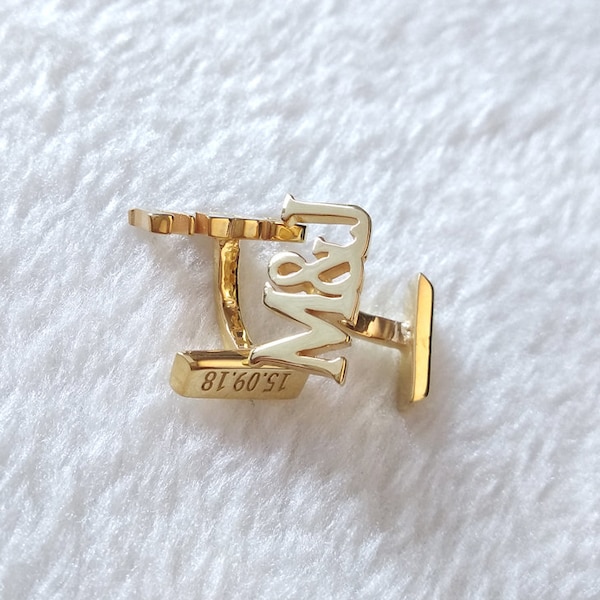 Letter Cufflinks - Etsy