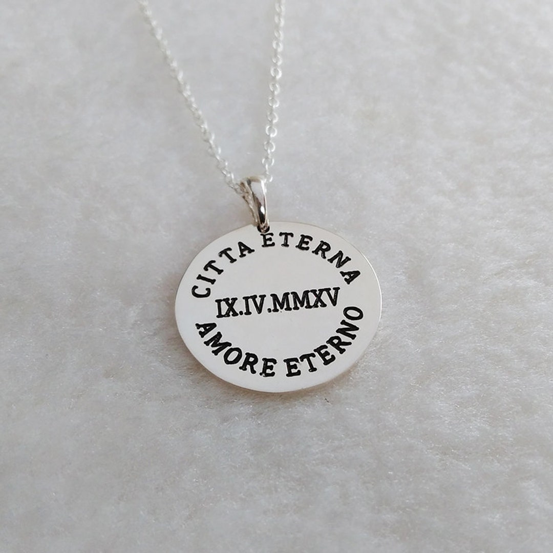 Celebrity Circle Necklace,gold Disk Necklace,personalized Gold Disc ...
