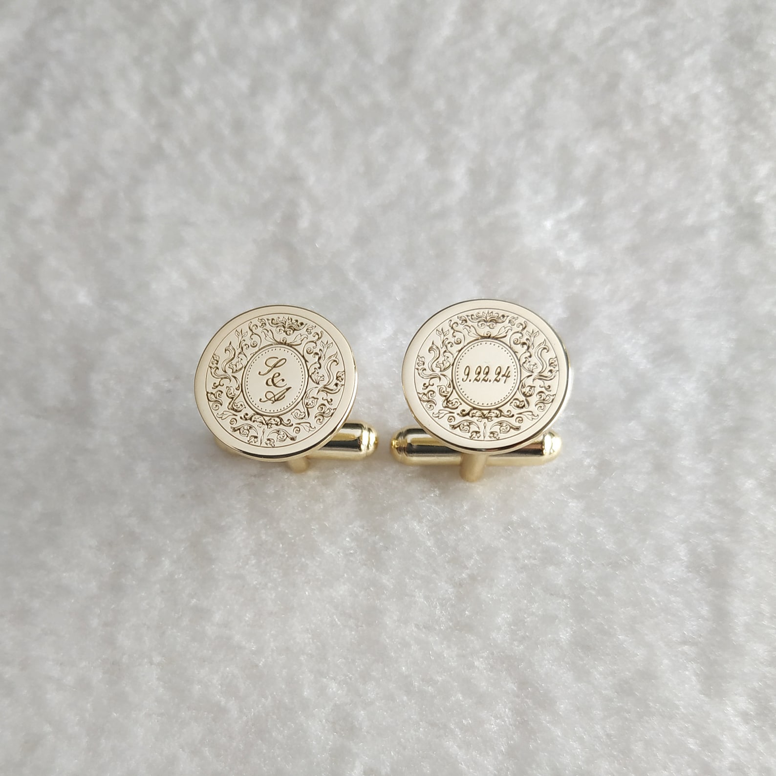 Wedding Initials Date Cufflinks,wedding Logo Cufflinks,custom Logo ...