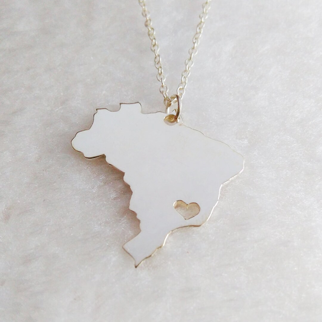 Custom France Necklace,brazil Map Necklace,okinawa Necklace ...