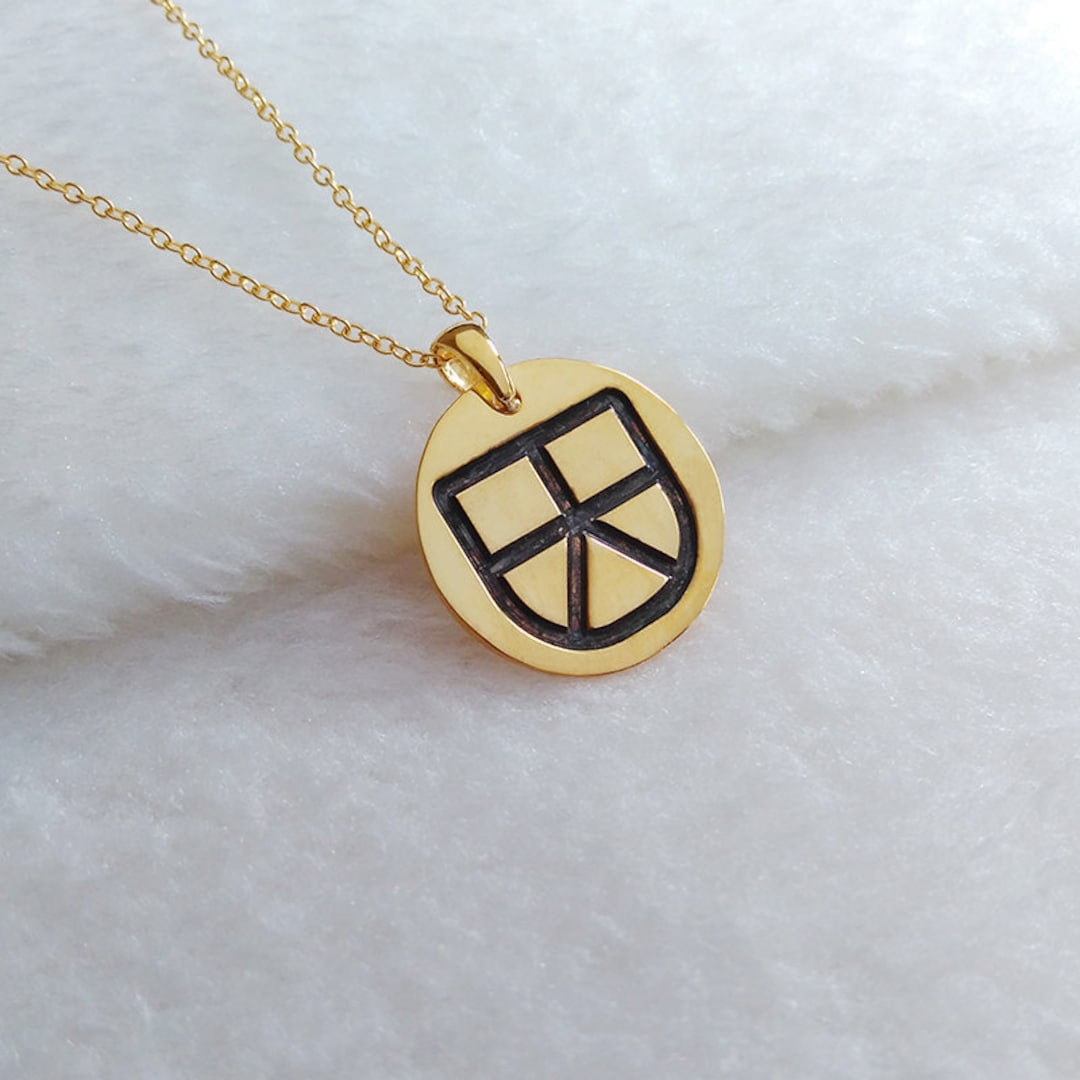Specific Symbols Necklace,specific Circle Necklace,gold Disc Necklace,0 ...