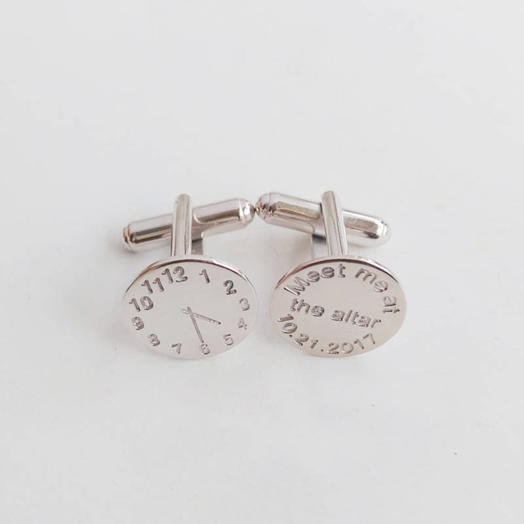 Time Clock Cufflinks,meet Me at the Altar Date,meet Me at the Altar ...