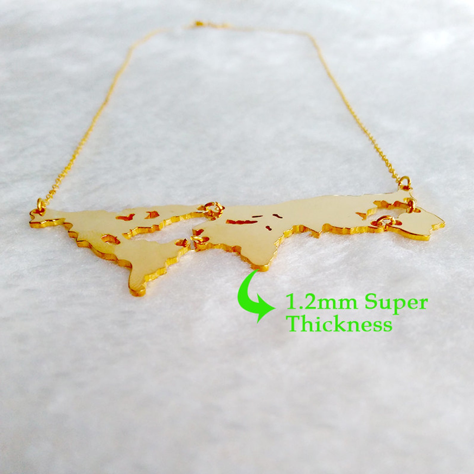 Gold World Map Necklace,personalized Earth Jewelry,mother Earth ...
