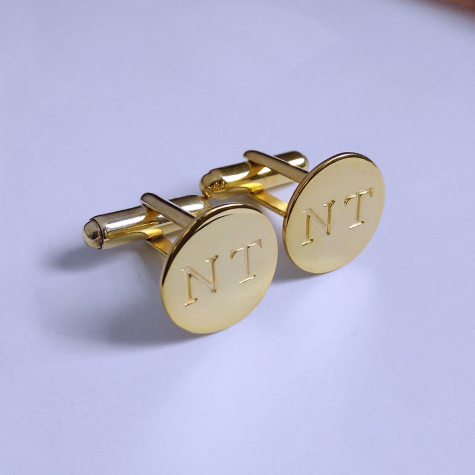 Groom Wedding Cufflinks,initials Date Cufflinks,engraved Gold Cufflinks ...