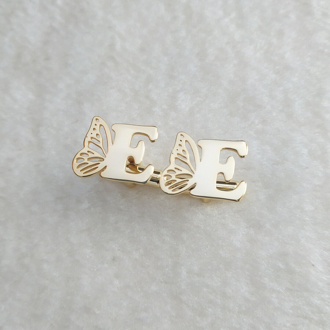 Butterfly Cufflinks,personalized Butterfly Letter Cufflinks,wedding ...