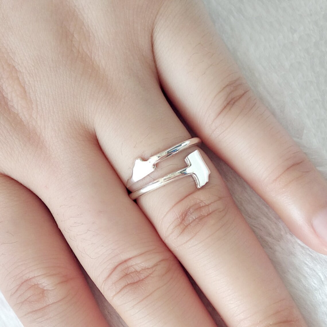 Best Friend Ringpersonalized Any States Ringfriendship | Etsy