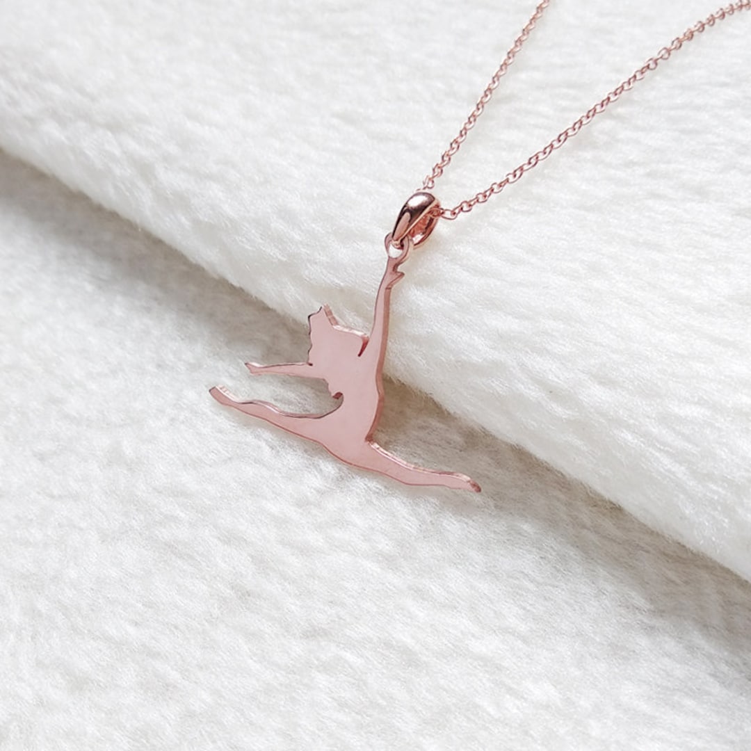 Ballet Dancer Necklace,dancer Jumping Necklace,personalized Dancer ...