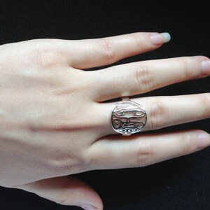 Custom 3 Initial Ring, Sterling Silver Monogram Name Ring,personalized ...