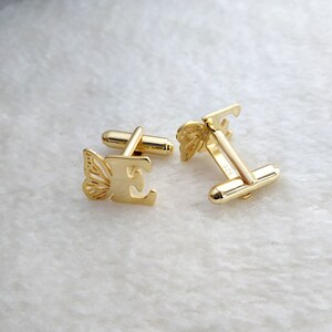 Butterfly Initials Cufflinks,personalized Butterfly Cufflinks,wedding ...