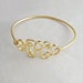 3 Initial Monogram Bracelet Sterling Silver Monogram Bracelet,1.5 Inch ...