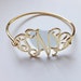 3 Initial Monogram Bracelet,custom Bracelet,18k Gold Plated Monogram ...
