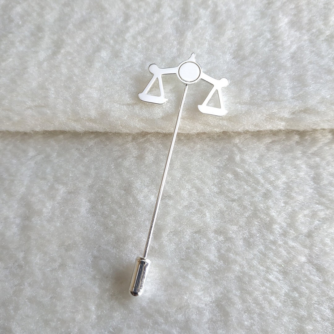 Scales of Justice Lapel Pin,custom Logo Lapel Pin,company Artwork Lapel ...