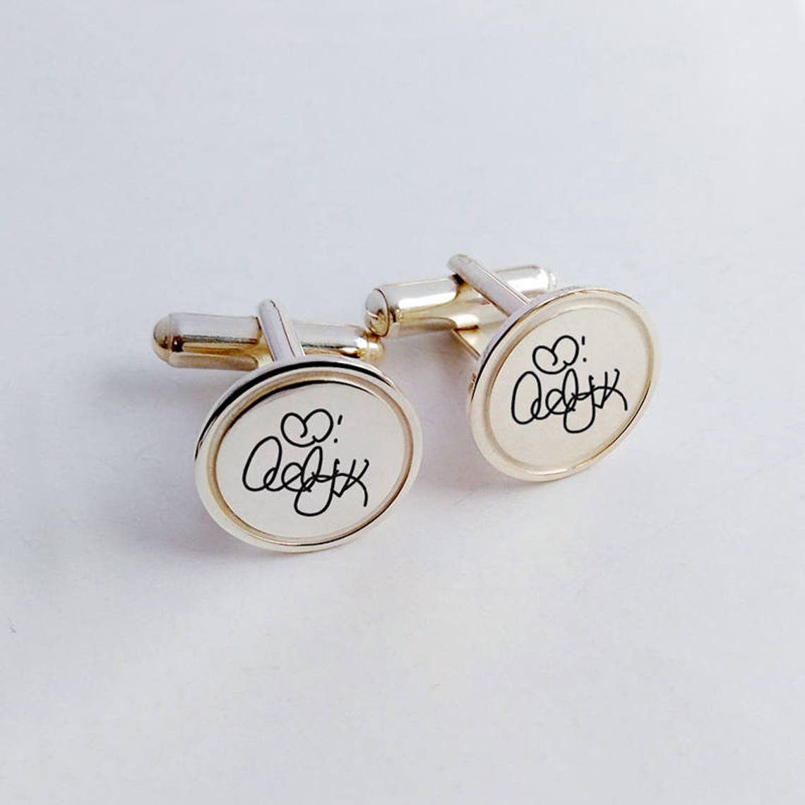 Signature Cufflinks,handwriting Wedding Cufflinks,personalized ...