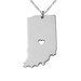 IN State Charm Necklace,indiana State Necklace,state Shaped Necklace ...