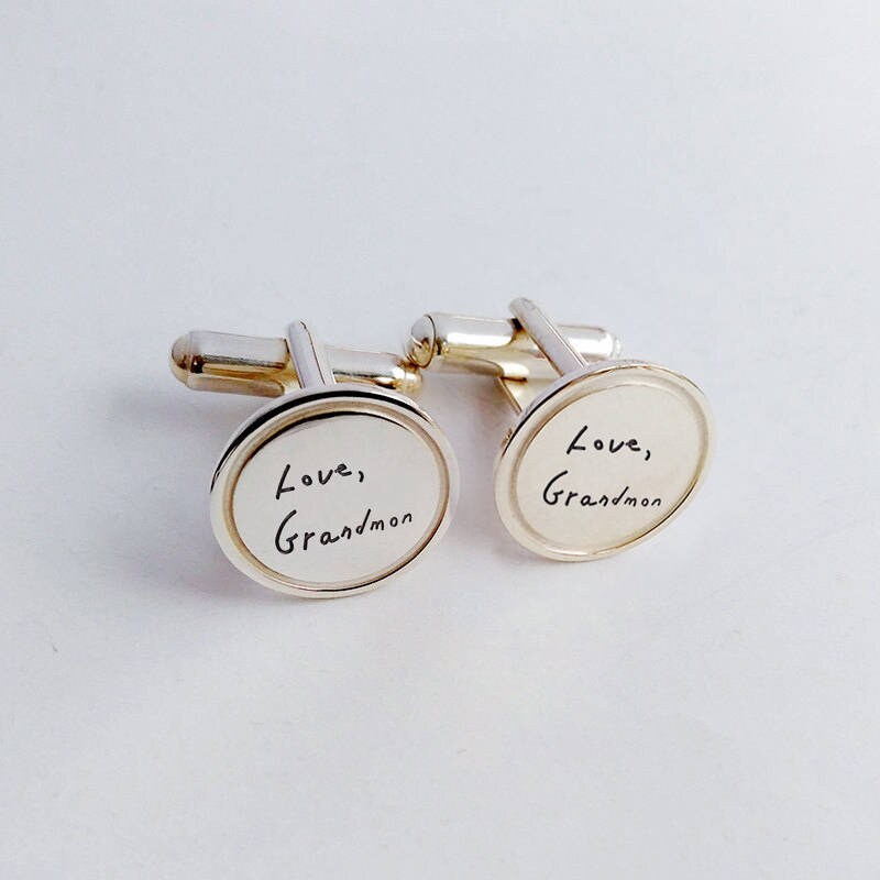 Signature Cufflinks,handwriting Wedding Cufflinks,personalized ...
