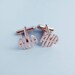 Three Initials Monogram Cufflinks,personalized Wedding Cufflinks ...