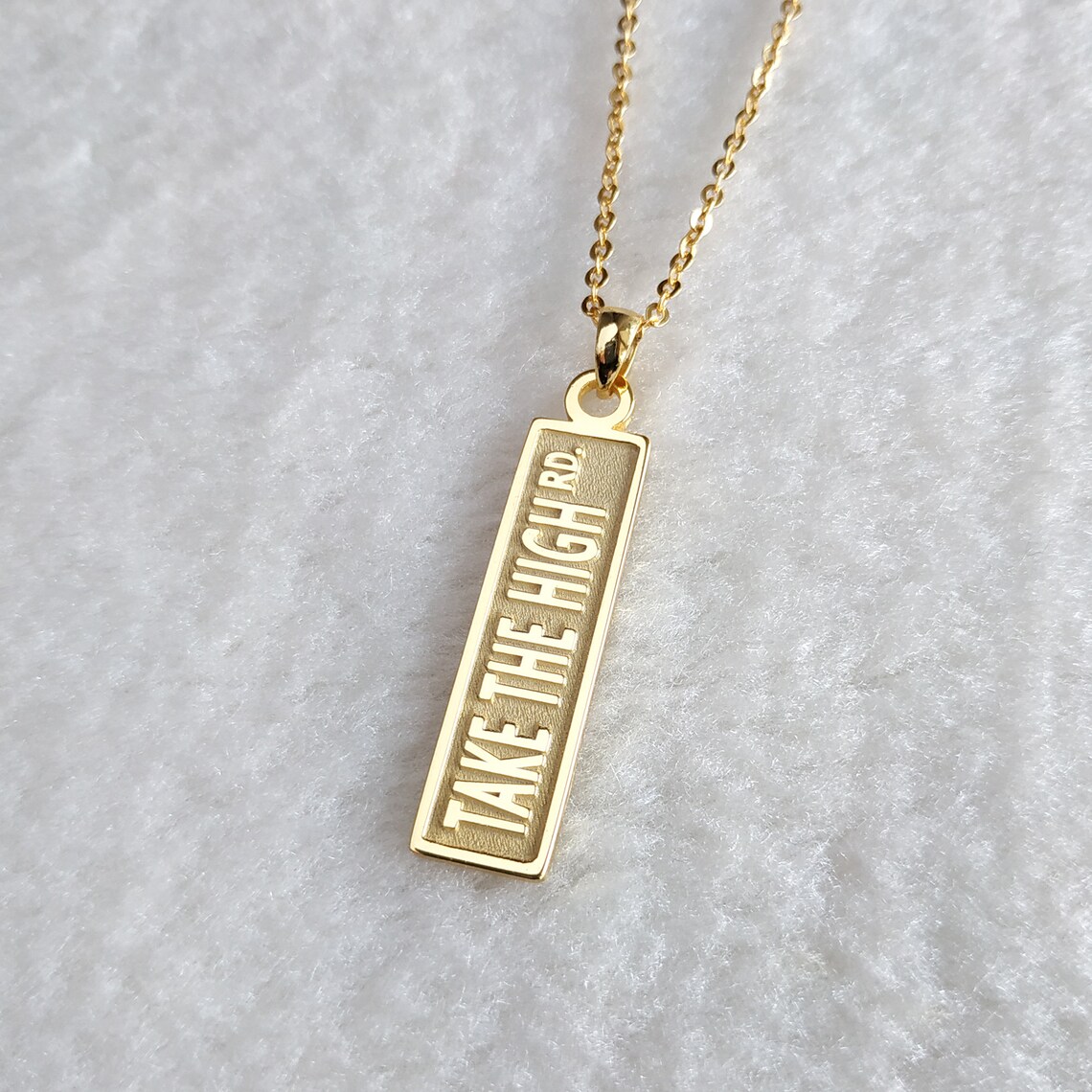Custom Traffic Signs Necklace,street Sign Necklace in Gold,personalized ...