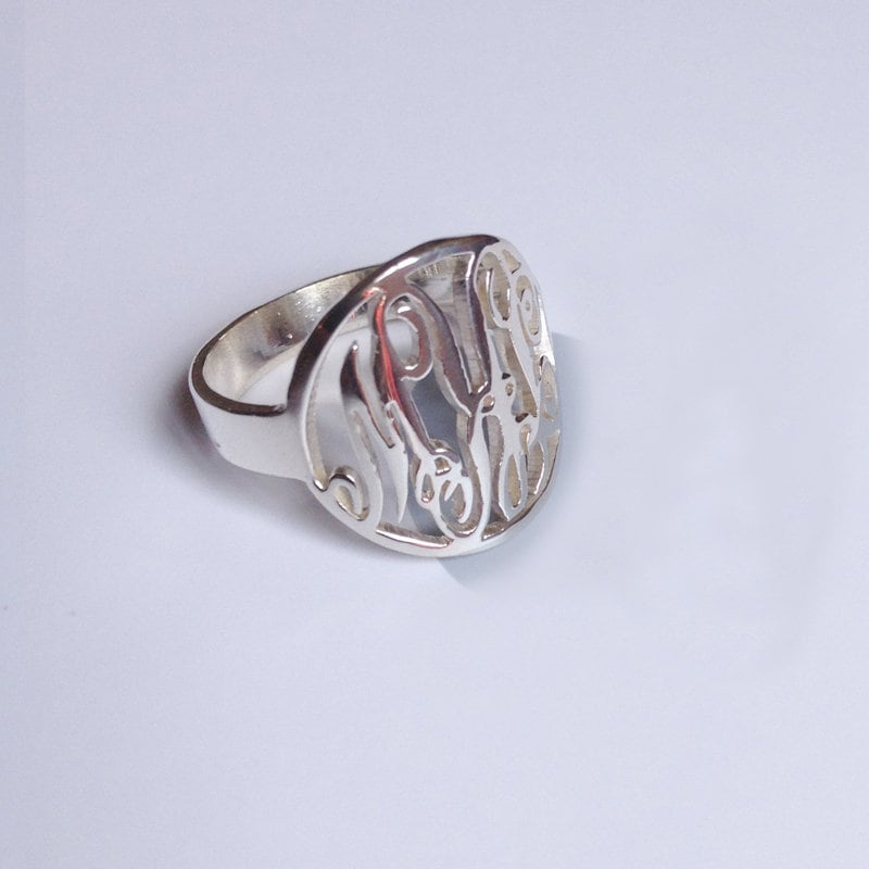 Monogram Ring - Etsy