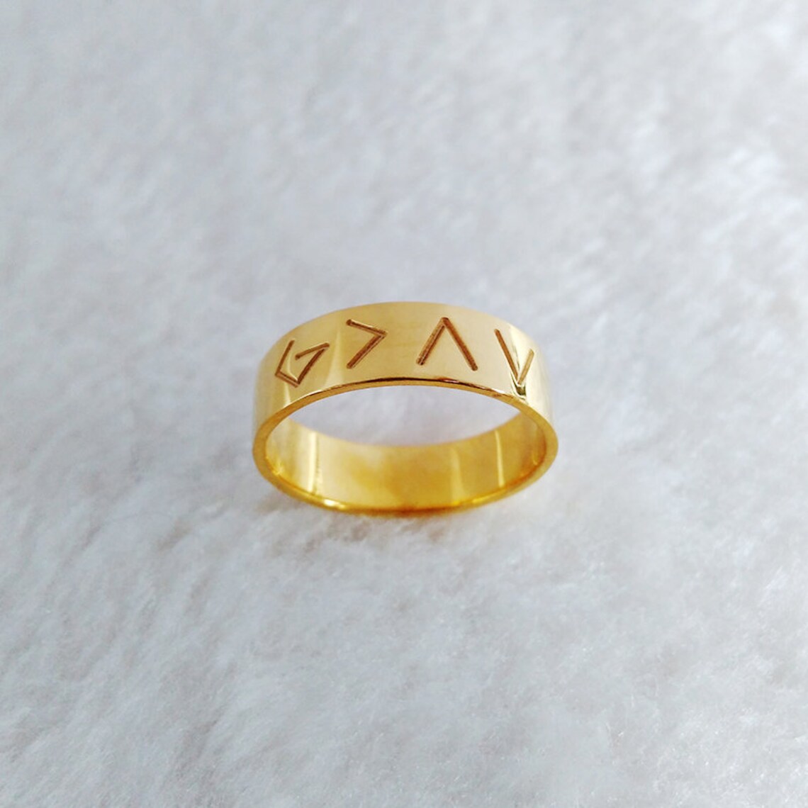 Engraved Christian Ring Goldgod is Greater Than the Highs and - Etsy