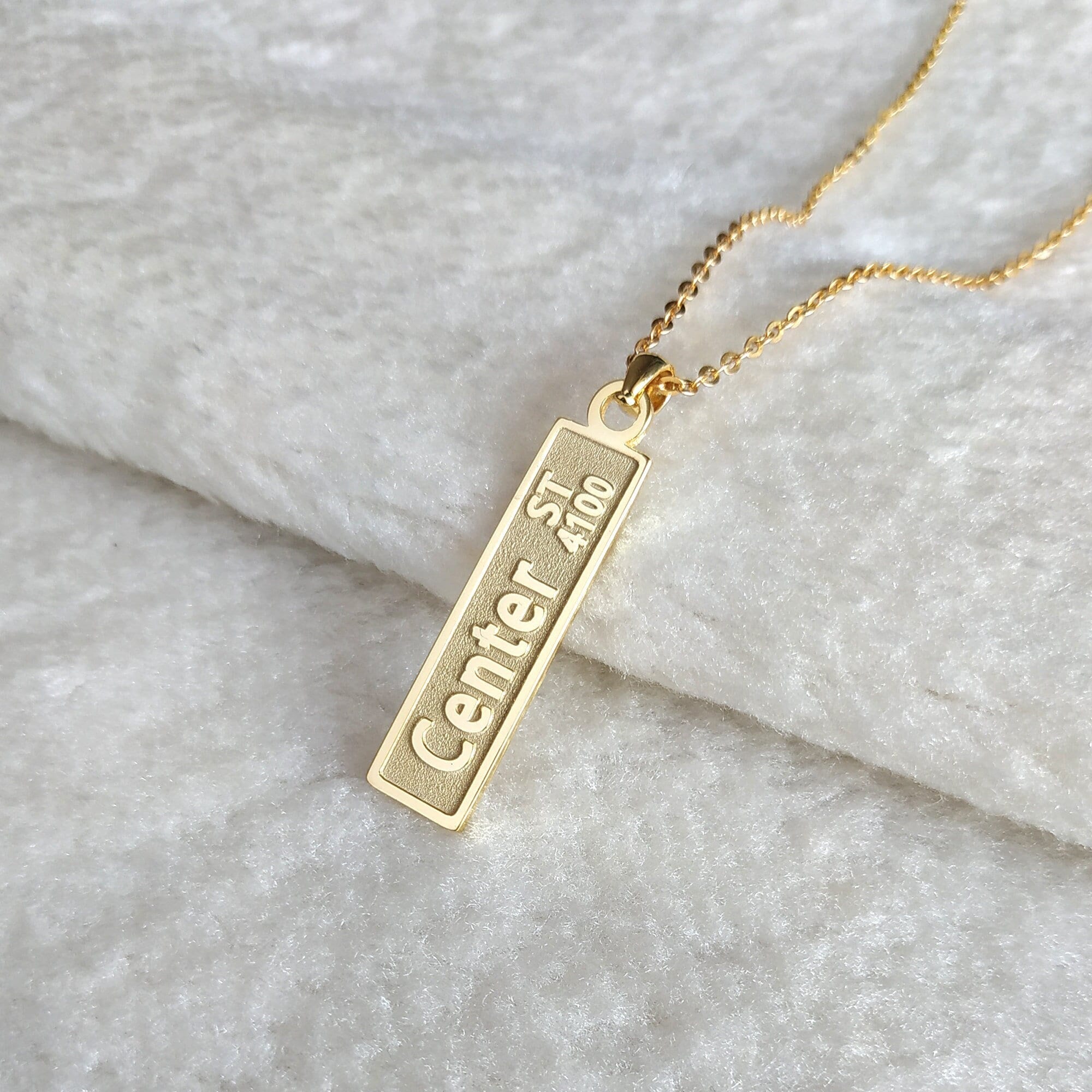 Not on the high street name necklace store