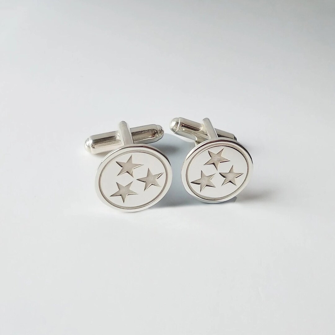 Tennessee Symbol Cufflinks,tn State Symbol Cufflinks,tennessee Flag ...