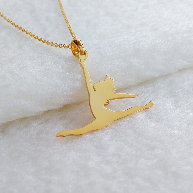 Ballet Dancer Necklace,dancer Jumping Necklace,personalized Dancer ...