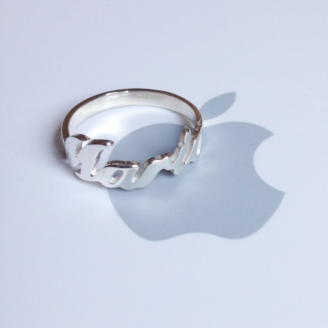 925 Sterling Silver Name Ringpersonalized Name Ringcustom - Etsy