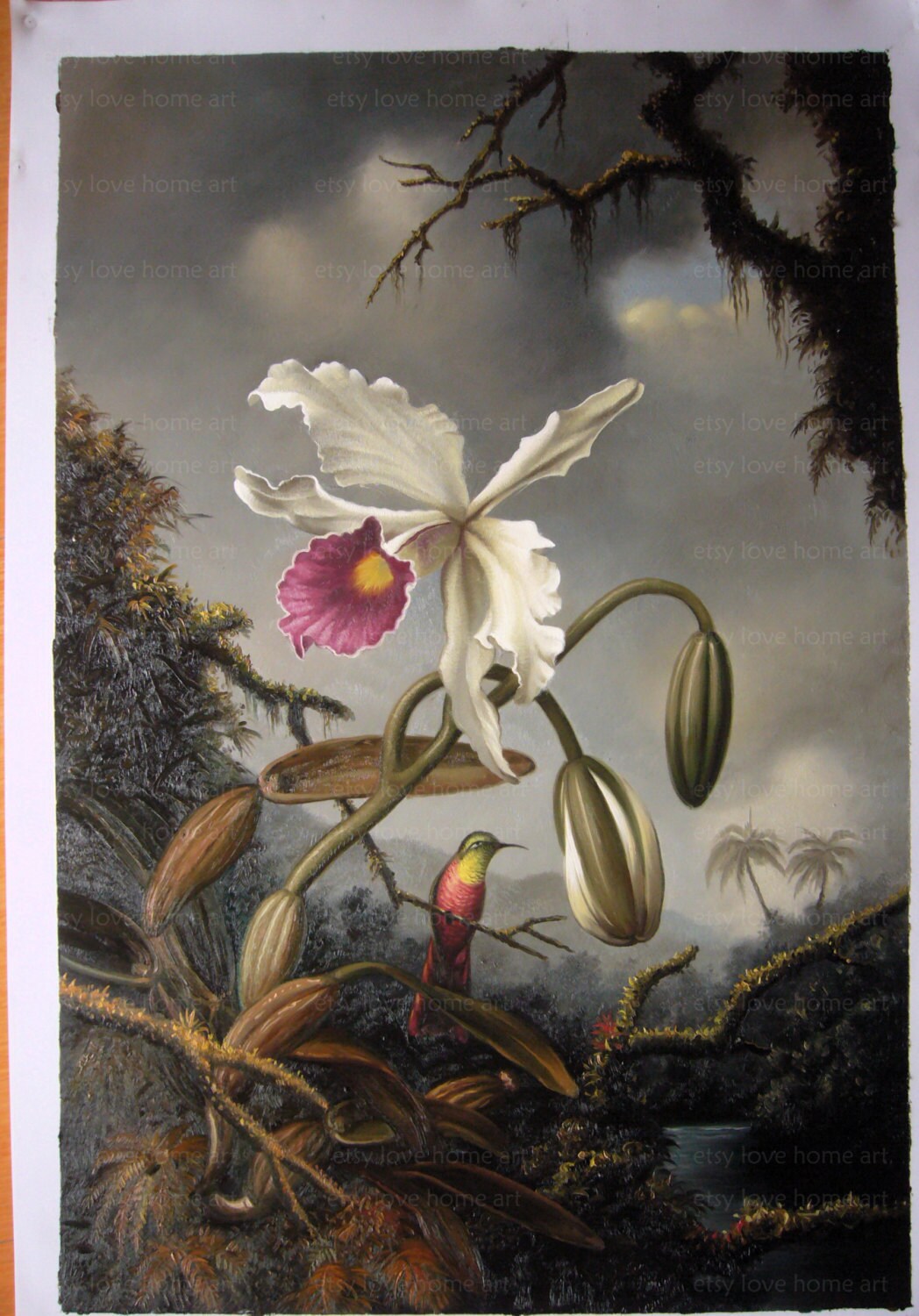 Museum quality handpainted martin johnson heade white | Etsy