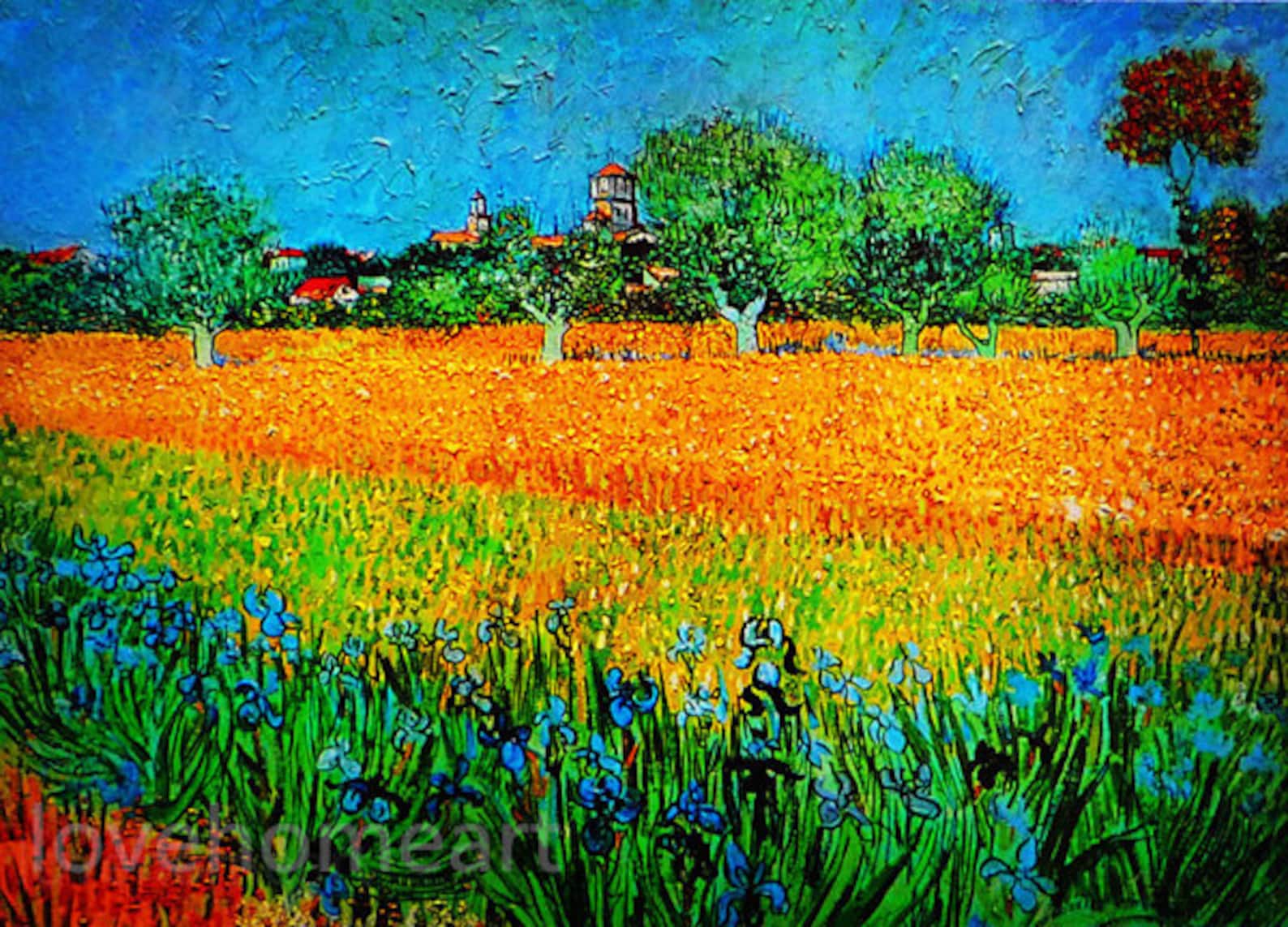 View of Arles With Irises- Vincent Van Gogh View of Arles With Irises ...