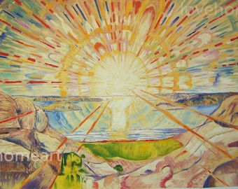 Edvard Munch the Sun - Etsy
