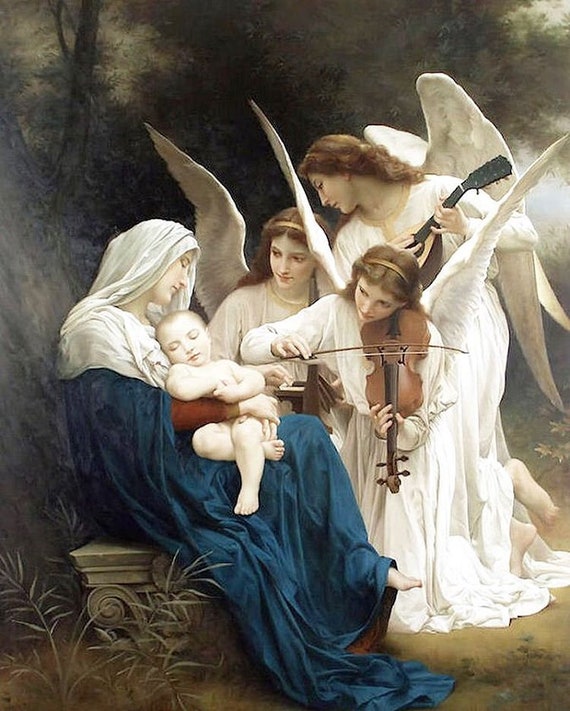 Song of the Angels by Adolphe-william Bouguereau Reproduction - Etsy