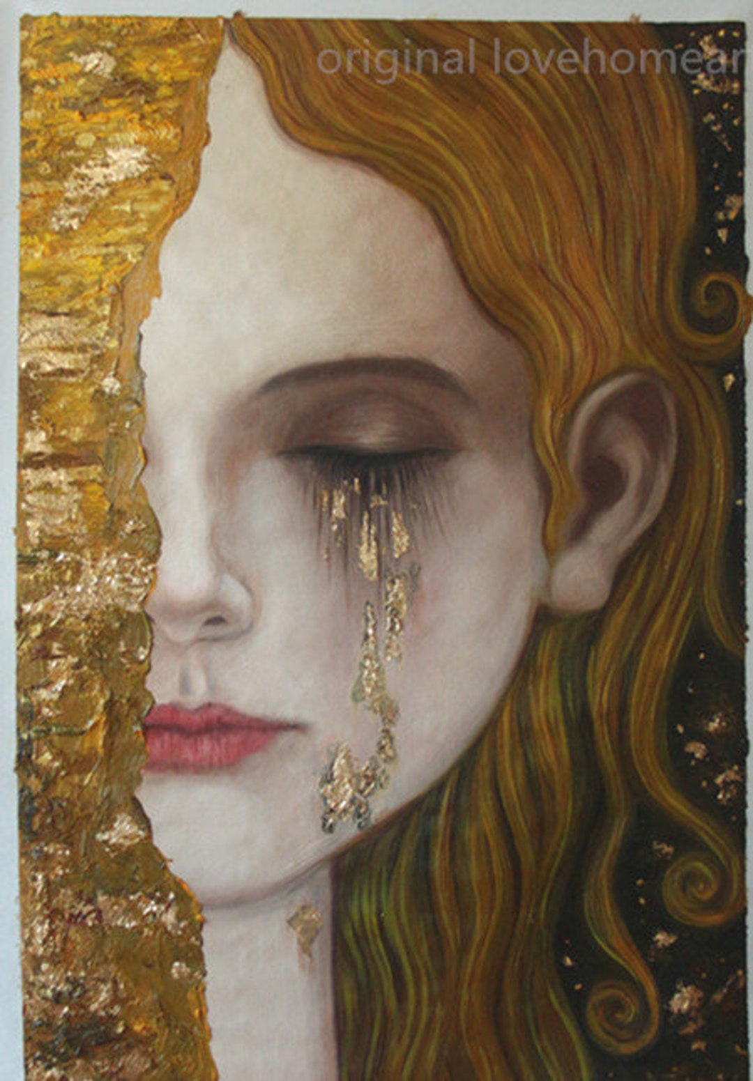 Original Oil Painting for Home Decor Wall Art Girl Portrait or Gift ...