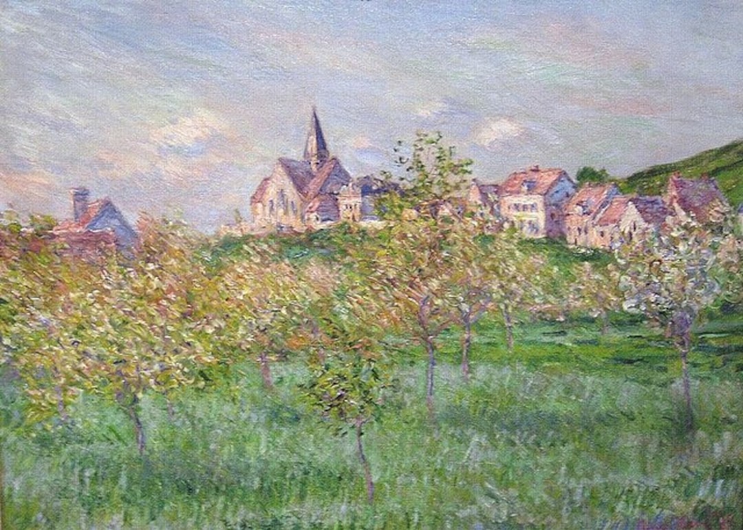 Spring in Giverny, Afternoon Effect - Claude Monet Hand-painted Oil ...