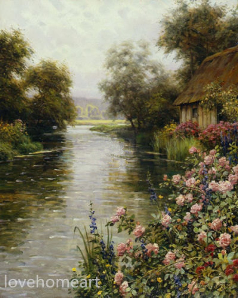 Handpainted Landscape Oil Painting Reproduction Louis Aston Knight ...