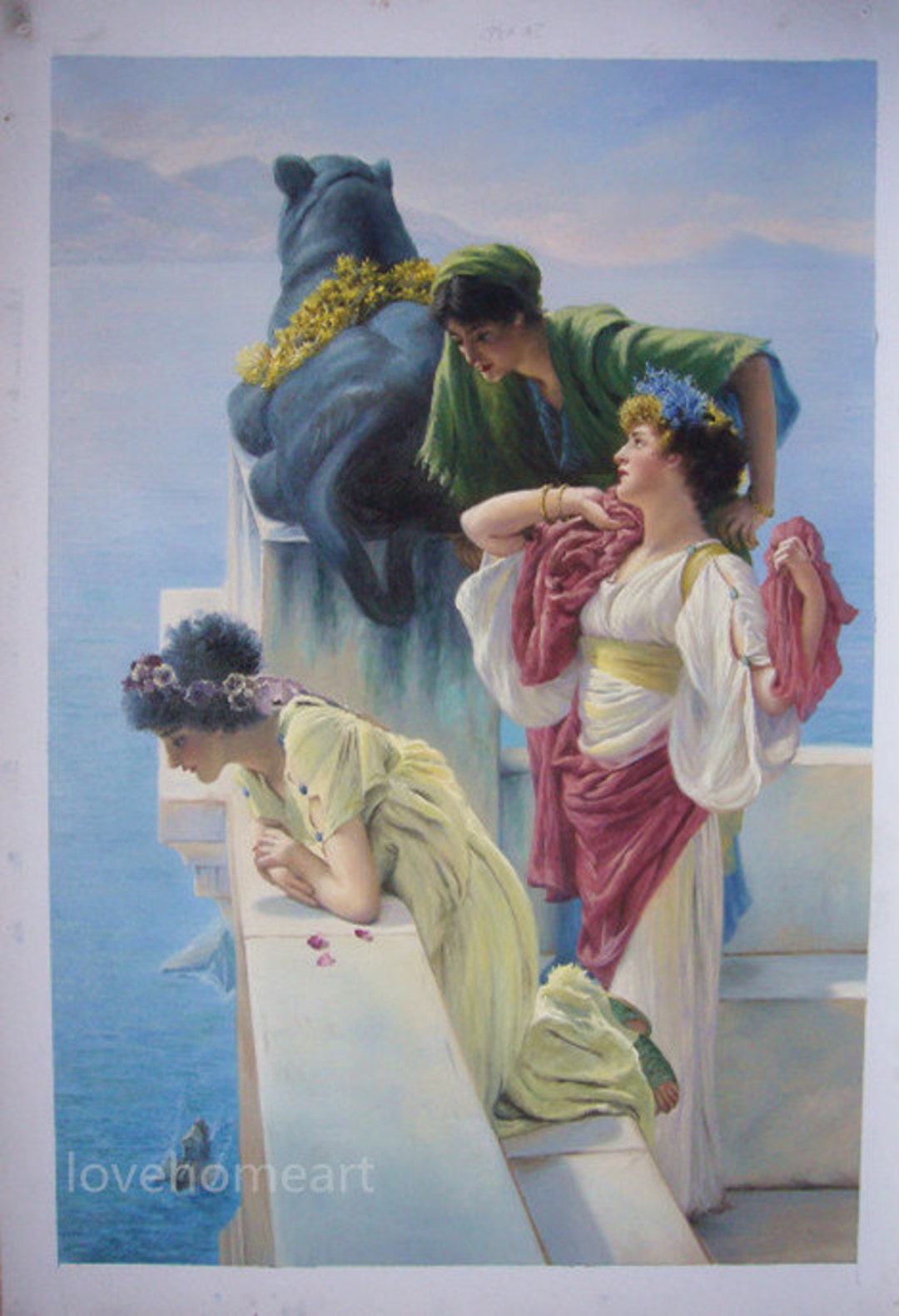A Coign of Vantage-sir Lawrence Alma Tadema Handpainted Oil Painting ...