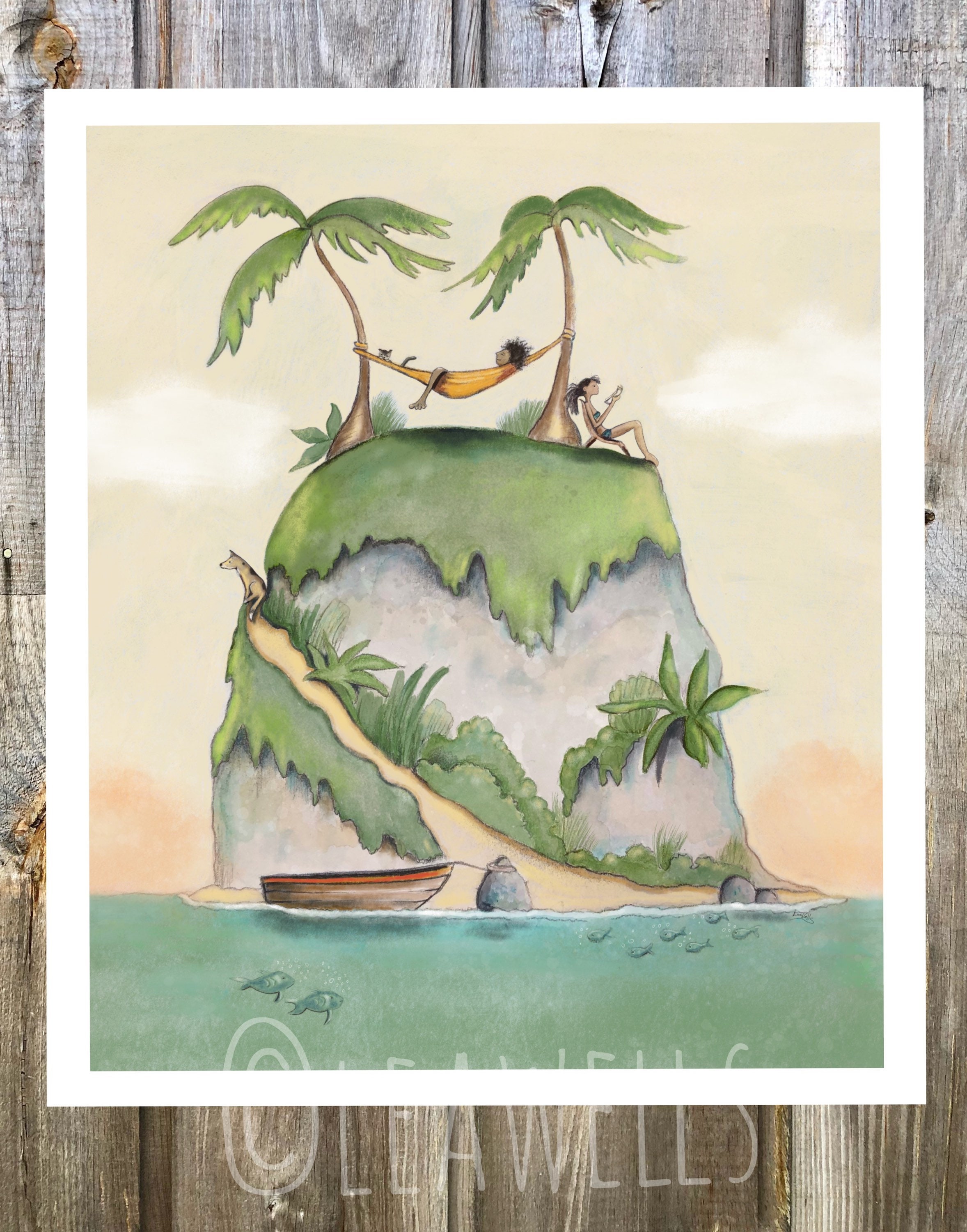 Island Art Print - Etsy