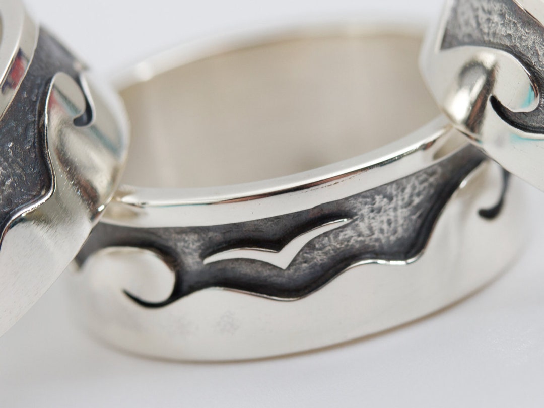 Beside the Sea Personalised Ring, Seaside Ring, Man's Ring, Woman's ...