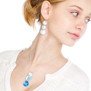 Gift for Friend Blue Seaside Shades Earrings Mother's - Etsy