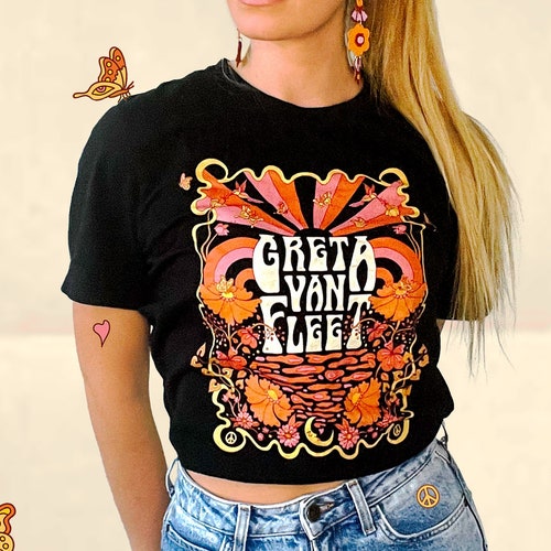 Retro Greta Van Fleet Sticker - Etsy