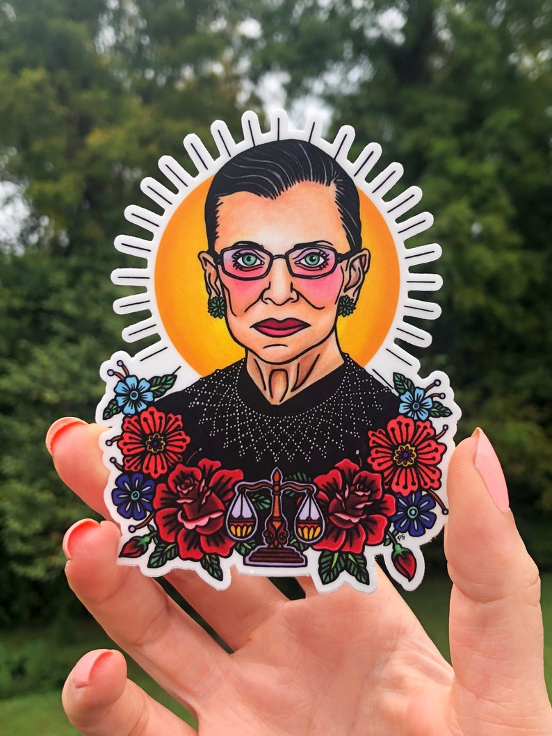 Ruth Bader Ginsburg / Notorious RBG Sticker | Etsy