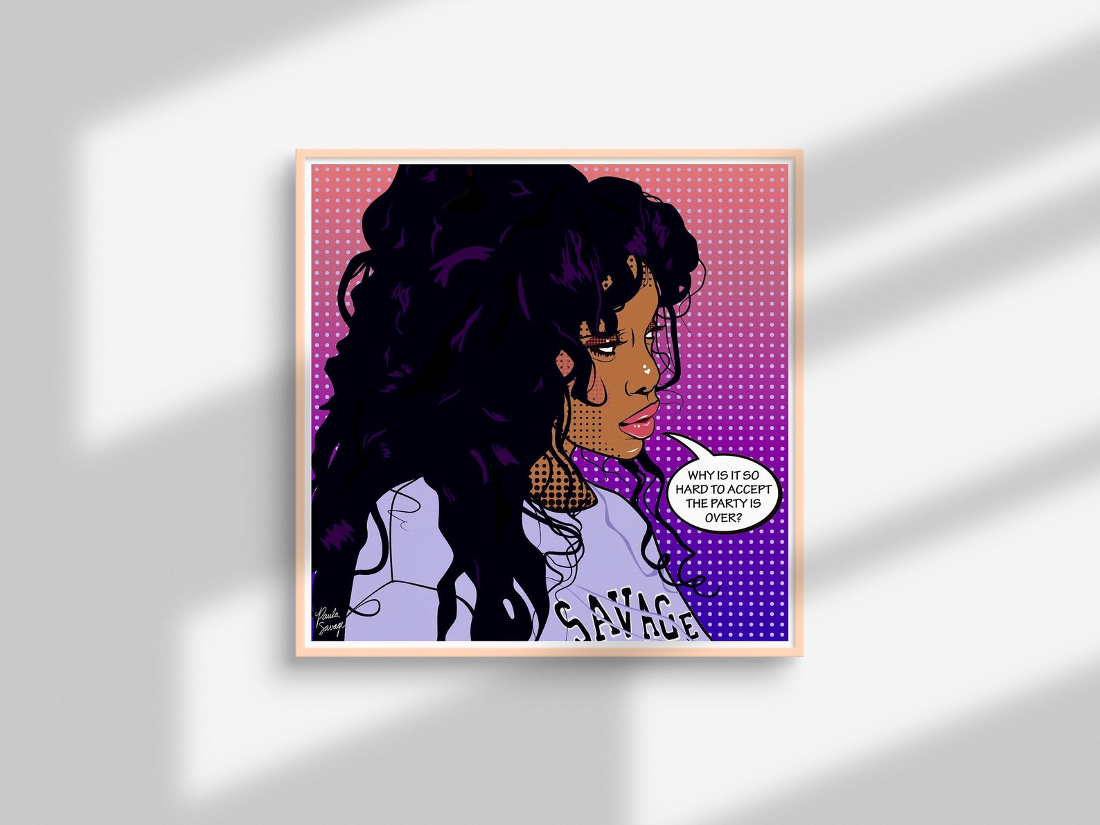 SZA / Drew Barrymore Art Print Comic - Etsy