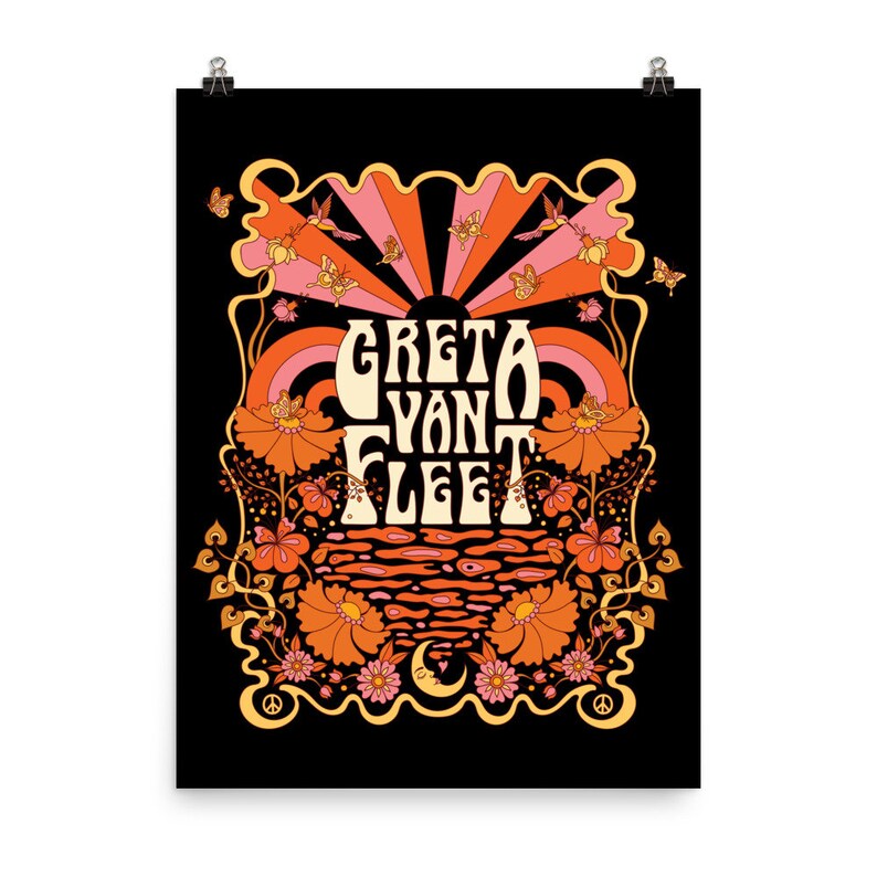 Retro GVF Poster Black - Etsy