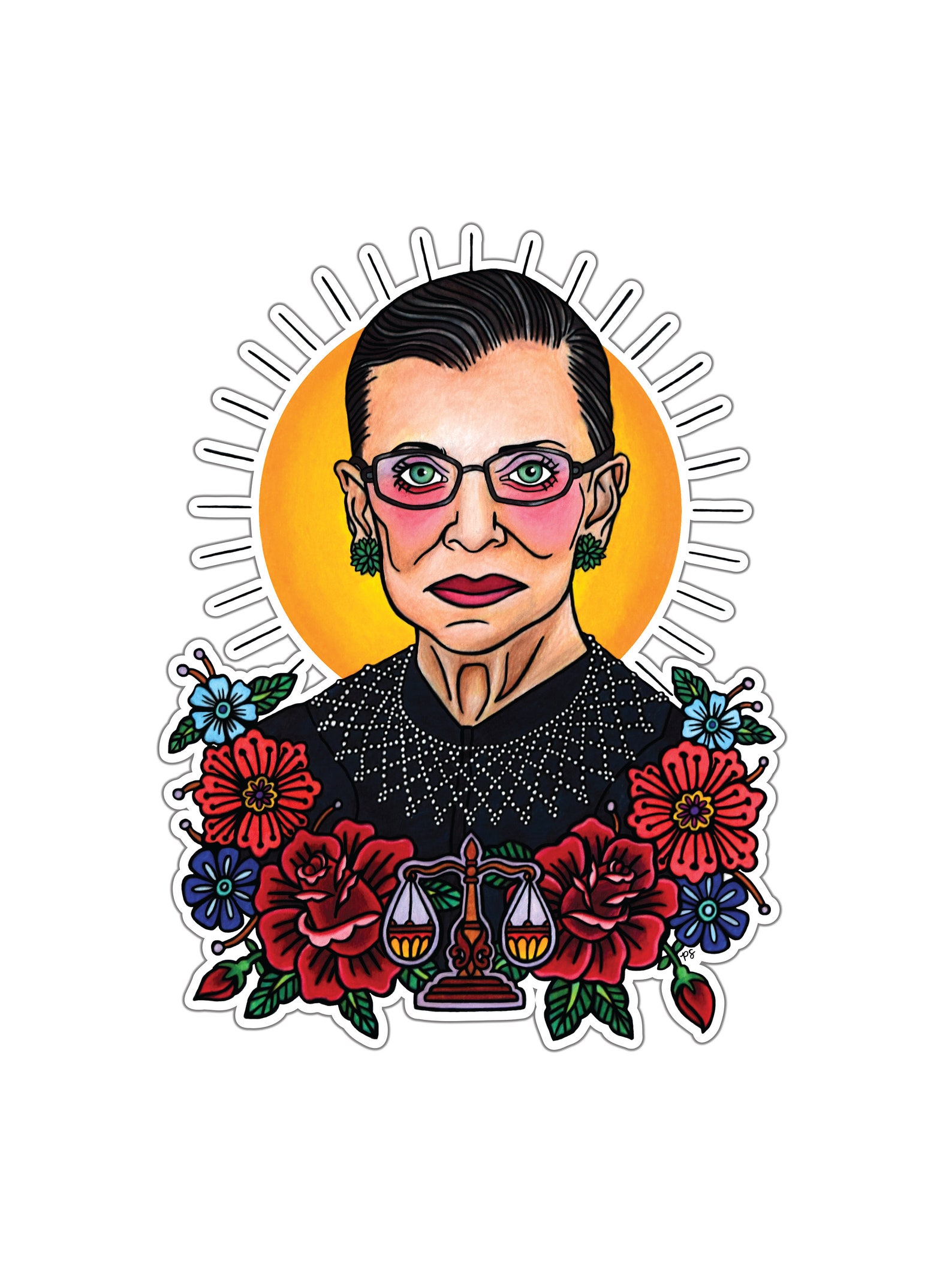 Ruth Bader Ginsburg / Notorious RBG Sticker | Etsy