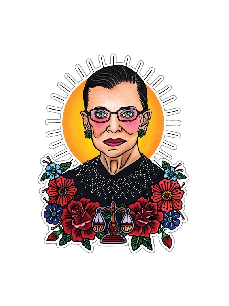 Ruth Bader Ginsburg / Notorious RBG Sticker - Etsy