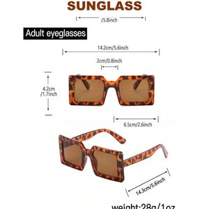 Tortoise Shell Square Eyewear: Chic Unisex Acrylic Frames - Etsy