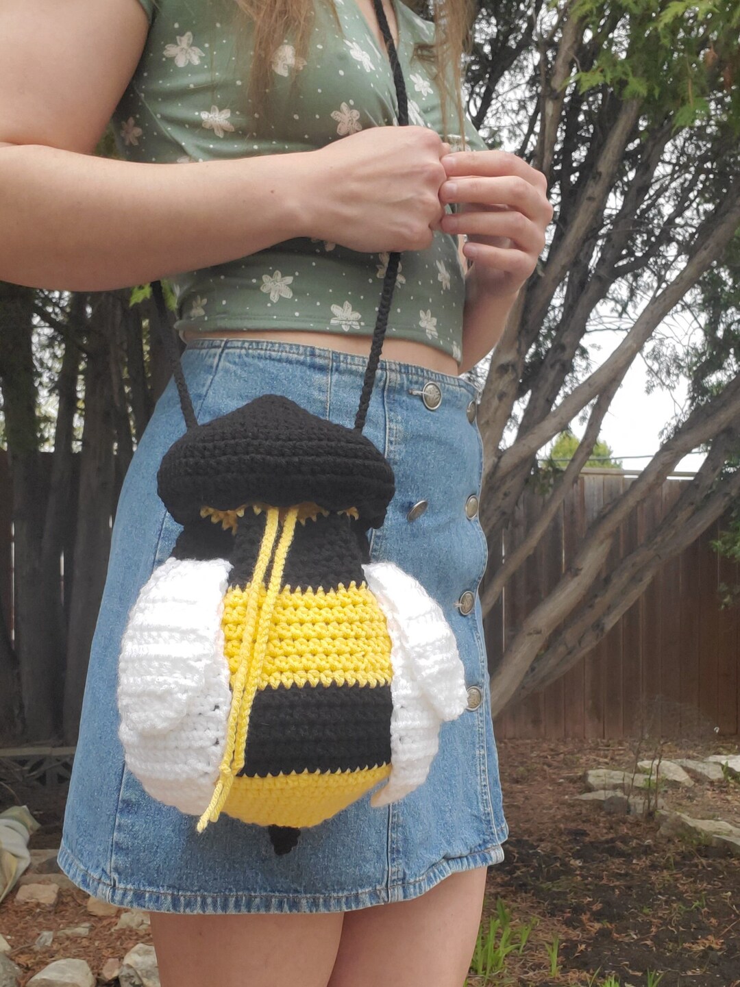 Crochet Bumble Bee Crossbody Bag, Made to Order - Etsy