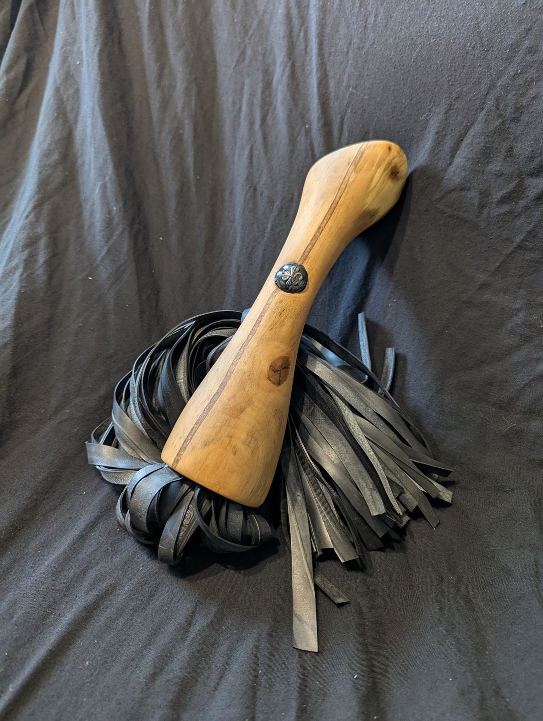 Hand Carved Flogger With Rubber Falls for BDSM Impact Play - Etsy