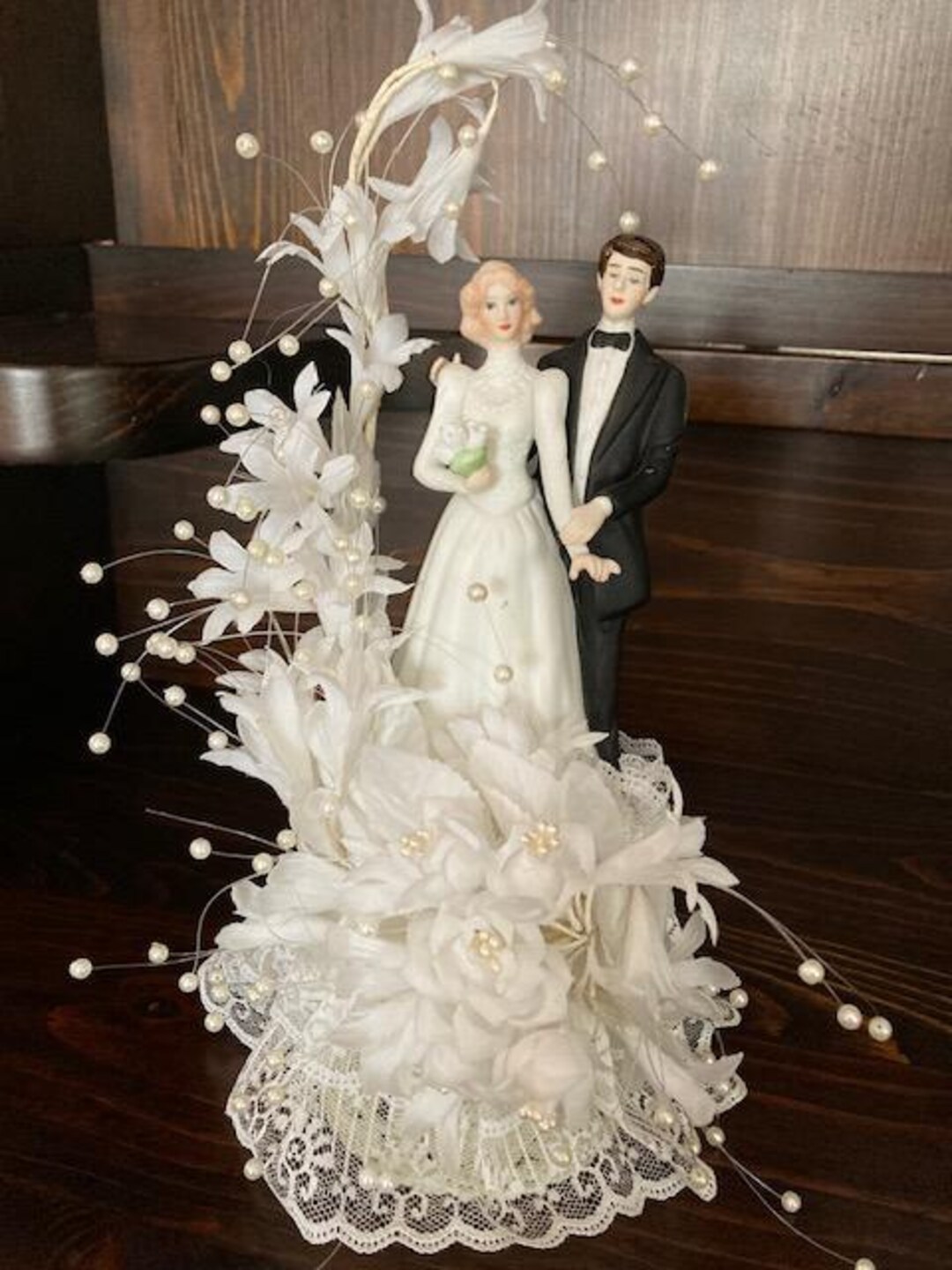 Vintage Wedding Cake Topper - Etsy