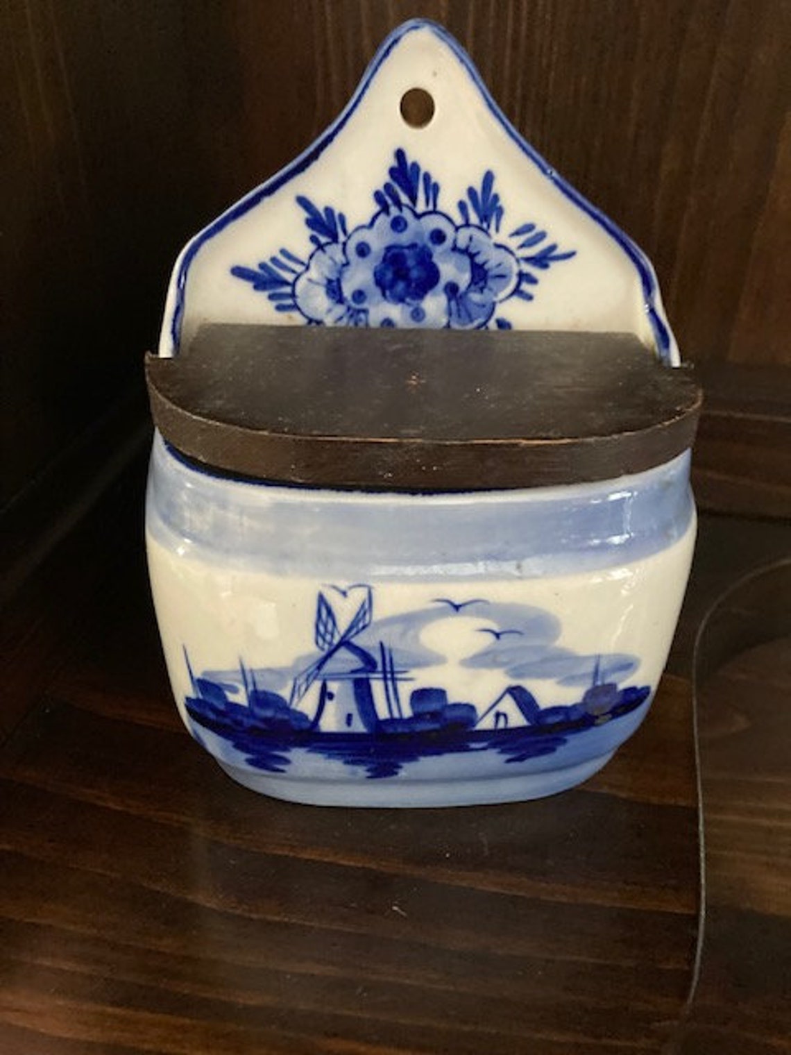 Delft Blue Salt Box - Etsy